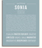 Sonia | Name Art Print – Name Stories