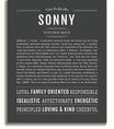 Sonny | Name Art Print – Name Stories