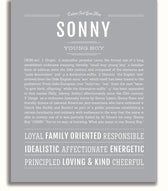 Sonny | Name Art Print – Name Stories