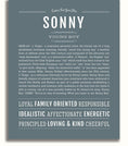 Sonny | Name Art Print - Personalized Custom Gifts – Name Stories