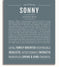 Sonny | Name Art Print – Name Stories