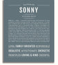 Sonny | Name Art Print – Name Stories