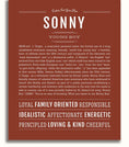 Sonny Personalized Name Meaning Art Prints – Name Stories