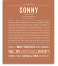 Sonny | Name Art Print - Personalized Custom Gifts – Name Stories