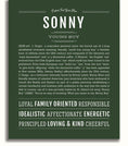 Sonny | Name Art Print – Name Stories