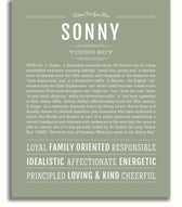 Sonny | Name Art Print – Name Stories