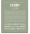 Sonny | Name Art Print – Name Stories
