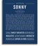 Sonny | Name Art Print – Name Stories