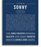 Sonny | Name Art Print – Name Stories