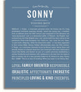 Sonny | Name Art Print – Name Stories