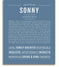 Sonny | Name Art Print - Personalized Custom Gifts – Name Stories