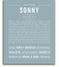 Sonny | Name Art Print – Name Stories