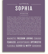 Sophia | Name Art Print – Name Stories