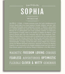 Sophia | Name Art Print – Name Stories