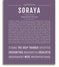 Soraya | Name Art Print – Name Stories