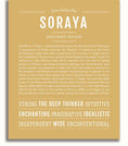 Soraya | Name Art Print – Name Stories