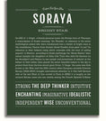 Soraya | Name Art Print – Name Stories
