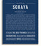 Soraya | Name Art Print – Name Stories