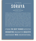Soraya | Name Art Print – Name Stories