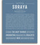 Soraya | Name Art Print – Name Stories