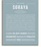 Soraya | Name Art Print – Name Stories