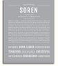 Soren | Name Art Print – Name Stories