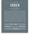 Soren | Name Art Print – Name Stories