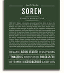 Soren | Name Art Print – Name Stories