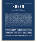 Soren | Name Art Print – Name Stories