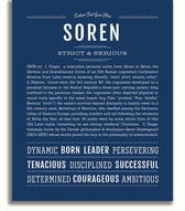 Soren | Name Art Print – Name Stories