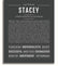 Stacey | Name Art Print – Name Stories