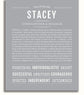 Stacey | Name Art Print – Name Stories