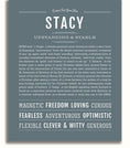 Stacy | Name Art Print – Name Stories