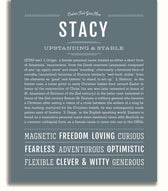Stacy | Name Art Print – Name Stories