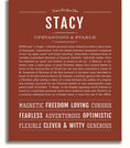 Stacy | Name Art Print – Name Stories