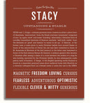 Stacy | Name Art Print – Name Stories