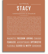 Stacy | Name Art Print – Name Stories
