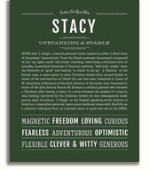 Stacy | Name Art Print – Name Stories