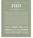 Stacy | Name Art Print – Name Stories