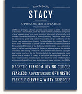 Stacy | Name Art Print – Name Stories