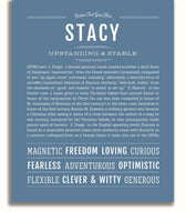 Stacy | Name Art Print – Name Stories
