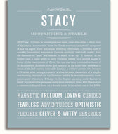 Stacy | Name Art Print – Name Stories