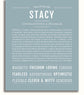 Stacy | Name Art Print – Name Stories