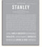 Stanley | Name Art Print – Name Stories