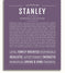 Stanley | Name Art Print – Name Stories
