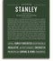Stanley Personalized Name Meaning Art Prints – Name Stories