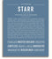 Starr | Name Art Print – Name Stories