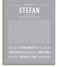 Stefan | Name Art Print – Name Stories