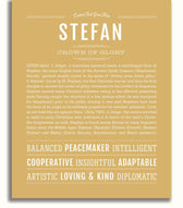 Stefan | Name Art Print – Name Stories
