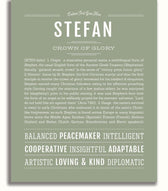 Stefan | Name Art Print – Name Stories